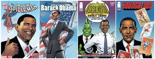 Los cómics con la imagen de Obama se venden muy bien